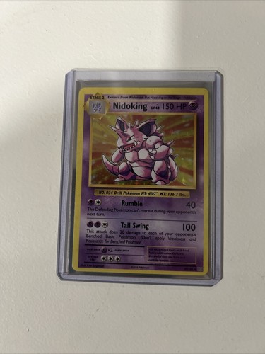 Pokémon TCG Nidoking Base Set 2 11/130 Holo Unlimited Holo Rare | eBay
