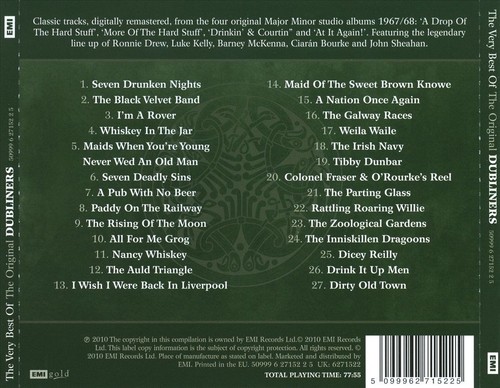 THE DUBLINERS - THE VERY BEST OF THE ORIGINAL DUBLINERS NEW CD ...