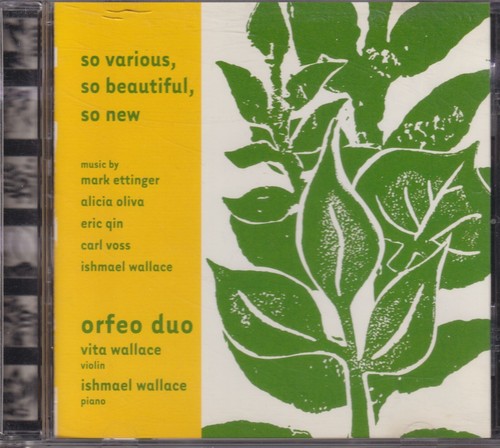 ORFEO DUO - VITA & ISHMAEL WALLACE - SO VARIOUS, SO BEAUTIFUL, SO NEW | eBay