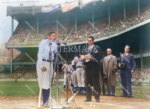 GN460 BABE RUTH YANKEE STADIUM FAREWELL SPEECH 8x10 11x14 16x20 ...