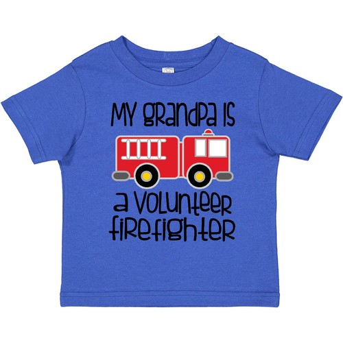 Inktastic Volunteer Firefighter Grandpa Toddler T-Shirt Fireman ...
