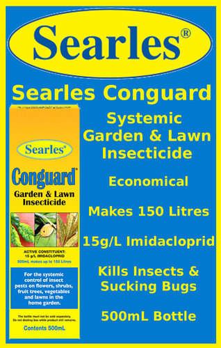 Searles CONGUARD Garden & Lawn Insecticide 500ml Makes 150L Australian ...