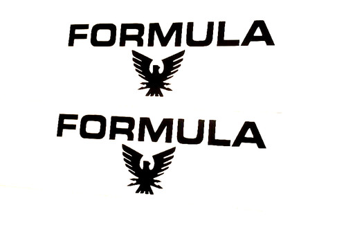 formula boat Decals Stickers Gloss black 12"- Set Of 2 USA FAST | eBay