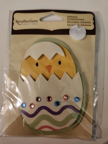 Recollections Easter 🐣 Peep hatching from Egg adhesive embellishment | eBay