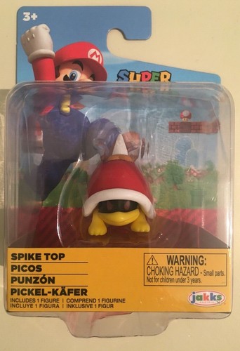 NIB World of Nintendo Super Mario Red Spike Top Shell 2" Mini Figure ...