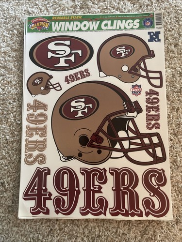 Vintage Color Cling San Francisco 49ers NFL Football Window Clings | eBay