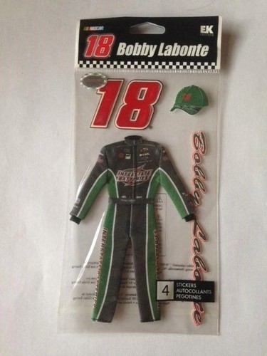 BOBBY LABONTE NASCAR SUIT 3-D Dimensional Stickers(4pc) NWT FAST ...