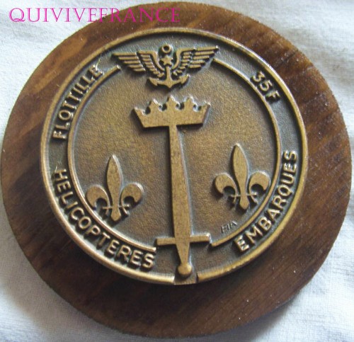 TB1201 - Small CREST PLAQUE Flotille 35F Helicopters Getting Into ...