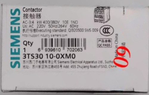 1pcs SIEMENS Contactor 3TS3010-0XM0 | eBay