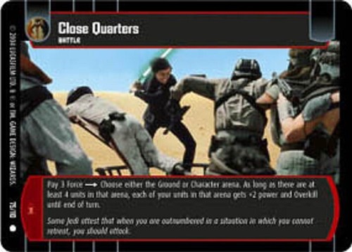 STAR WARS TCG WOTC RETURN OF THE JEDI CLOSE QUARTERS 75/110 FOIL GEM ...