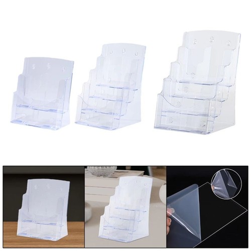 A4/A5/A6 Wall Mount Table Top Brochure 2/3/4 Layers Holder Display Free ...