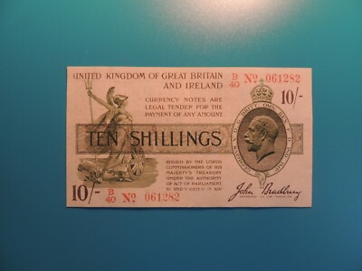 Ten Shilling Bank Note in English Banknotes Pre-1952 for sale | eBay