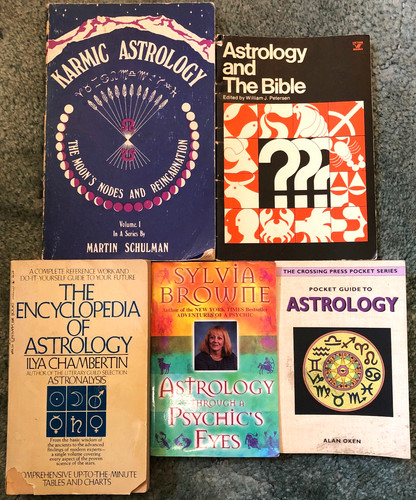 Books on Astrology, lot of 5, Astrology and the Bible, Karmic Astrology ...