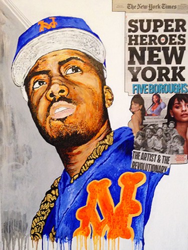 Nas Painting One-of-a-kind Original Portrait 40 X 30 in. on Canvas ...