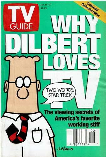 TV Guide Issue # 2285 Jan. 11-17, 1997 (Why Dilbert Loves TV - Star ...