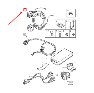 Genuine OEM Wiring Harnesses, Cables & Connectors for Volvo S80 for ...