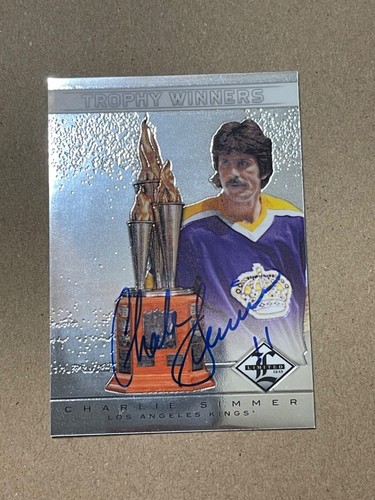 Los Angeles Kings CHARLIE SIMMER Signed Card | eBay