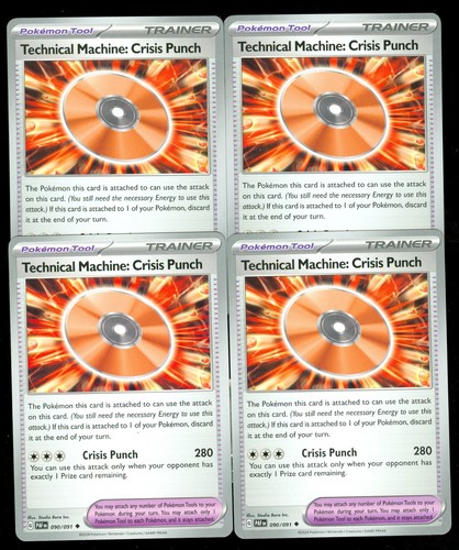 Pokemon TECHNICAL MACHINE: CRISIS PUNCH 090/091 - Paldean Fates ...
