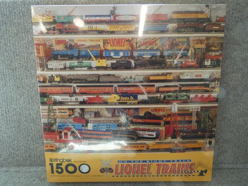 1500 PIECE SPRINGBOK JIGSAW PUZZLE LIONEL TRAINS ON THE RIGHT TRACK | eBay