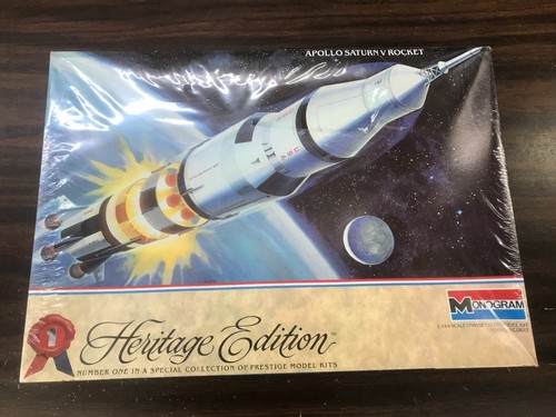 1983 Monogram #6051 Apollo Saturn V Rocket - 1/144 Kit, Heritage ...