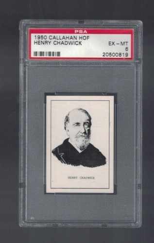 1950 CALLAHAN HALL OF FAME HENRY CHADWICK PSA 6 EXMT | eBay