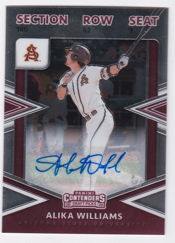 2020 Panini Contenders Alika Williams Tampa Bay Rays Autograph Auto ...