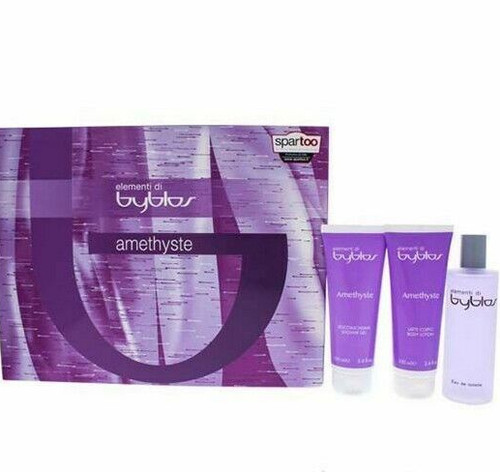 BYBLOS ELEMENTI DI BYBLOS AMETHYSTE 3 PIECE GIFT SET FOR WOMEN BRAND ...
