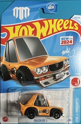 Hot Wheels 2024 Mazda RX3 Mad Mike Tooned Orange HW J-Imports JDM New ...