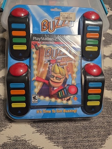 PlayStation 2 Buzz the Mega Quiz Game with Buzzer Controllers | eBay