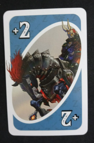 2021 Mattel Legend Of Zelda Uno Card Blue Ganondorf Draw 2 | eBay
