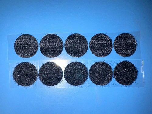 Velcro® Coins Circles Dots - Sticky Back Hook & Loop - 3/4” - Black ...
