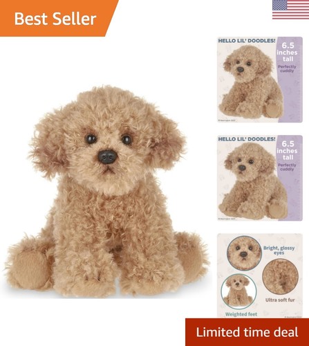 Realistic Labradoodle Stuffed Animal - Soft Plush Toy - 6.5 Inch ...