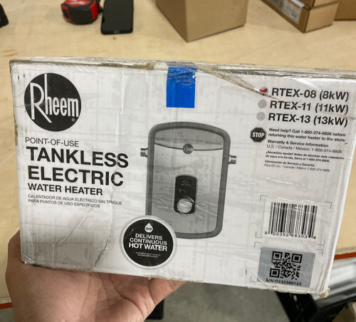 Rheem RTEX-08/RETEX-08 Tankless Electric Water Heater | eBay