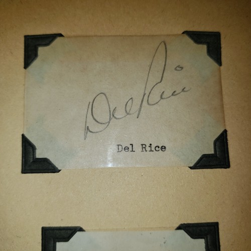 Vintage Del Rice Autograph | eBay