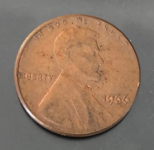 USA Lincoln Rare 1966 One Cent Coin.Strike Error | eBay