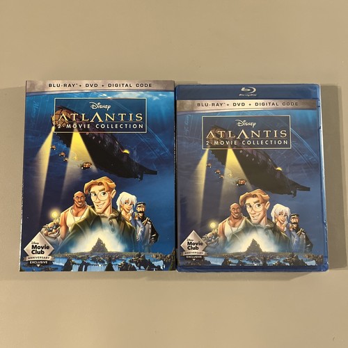 Disney Atlantis - 2 Movie Collection (Blu-ray, DVD, 2021) DMC Slipcover ...