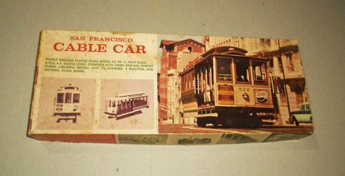 --HAWK--San Francisco Cable Car Model Kit--#517-130---Dated 1967-- | eBay