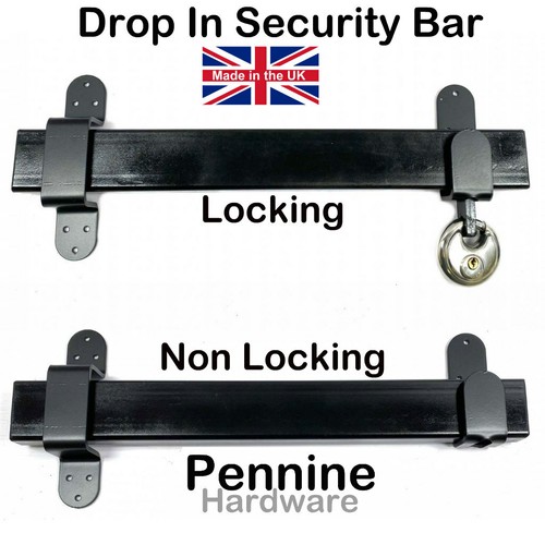 DROP IN Security Door Bar Locking or Non Locking Sheds Garage Factory ...