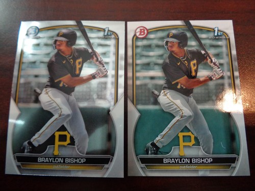 2023 Bowman Chrome & Paper Braylon Bishop #BCP-90 1st Year RC Lot of 2 ...