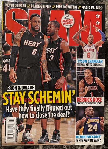 Slam Magazine June 2012 Issue Bron & Dwade Cover Dirk/ Lou Will Poster ...