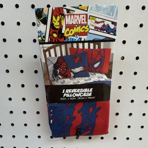 Marvel Comics Spider-Man Reversible Pillowcase Red Blue 20x30 in Kids ...