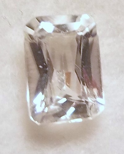 Tanzanian White Zircon - 1.25CT Average - 7x5MM - Rectangular Octagonal ...