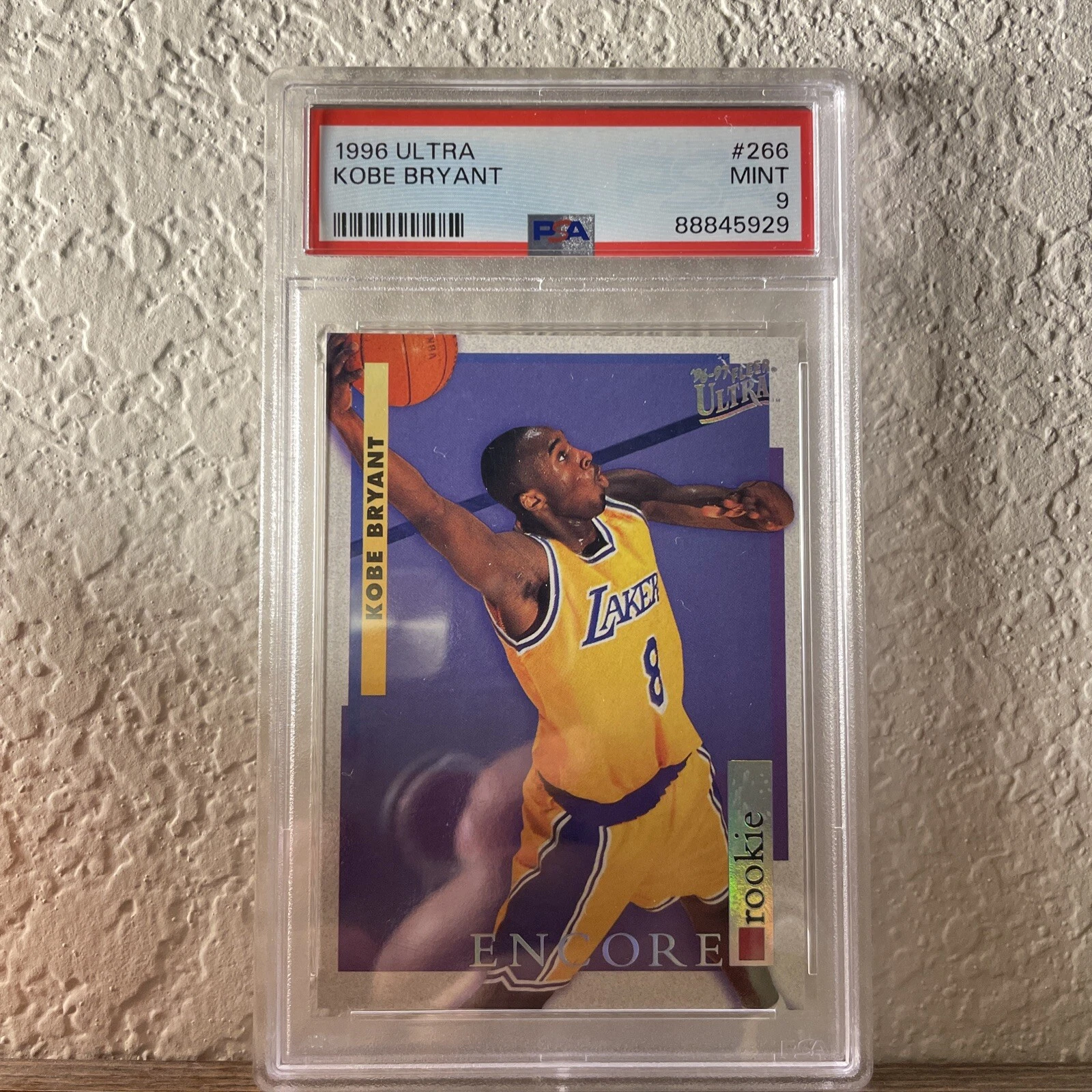Kobe Bryant 1996 Fleer Ultra #266 Rookie Encore PSA 9 Price Guide ...