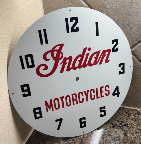 Indian Motorcycles (Medium Red Logo) clock face for NPI neon clock dial ...