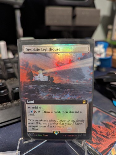 MTG Doctor Who - Desolate Lighthouse - Foil Extended Art Rare NM | eBay