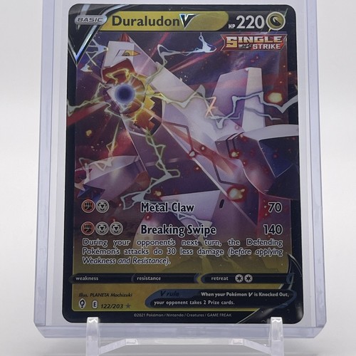 Pokemon TCG Duraludon V 122/203 Evolving Skies Ultra Rare Holo Near ...