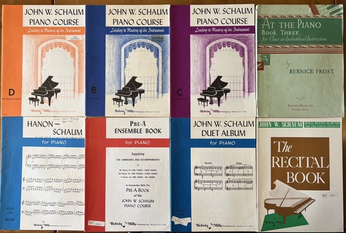 Schaum Piano Books , Hanon, Ensemble,Duet,Recital,Bernice Frost Book 3 ...