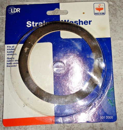 5012000 3-1/2" Kitchen Basket Strainer Gasket 1/Crd, by Ldr Industries ...