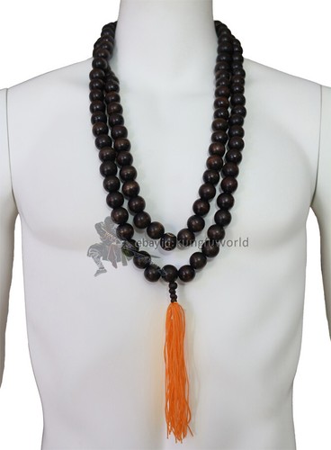 Shaolin Monk Necklace Big Prayer Mala Beads for Kung fu Suit Tai chi ...
