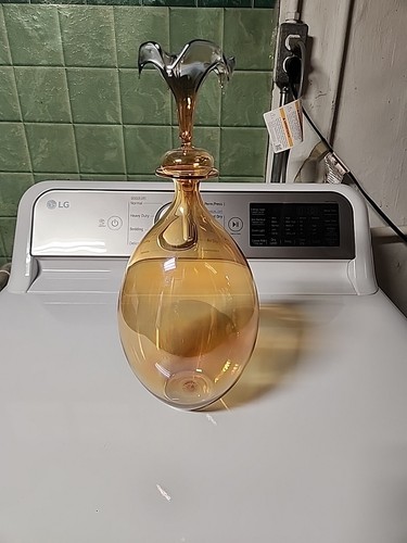 Vintage Parise Vetro Art Glass Iridescent Orange | eBay